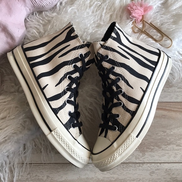 Converse | Shoes | Nwt Converse Chuck Tailor 7 Hi Zebra | Poshmark